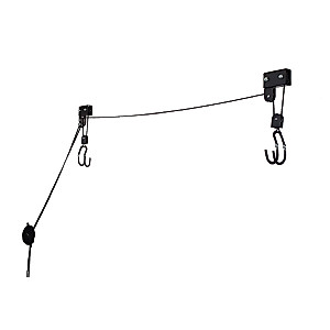 Kayak Hoist - Overhead Garage Storage - Pulley System with 125lb Capacity for Kayak, Canoe, or Bicycle by Bike Lane
