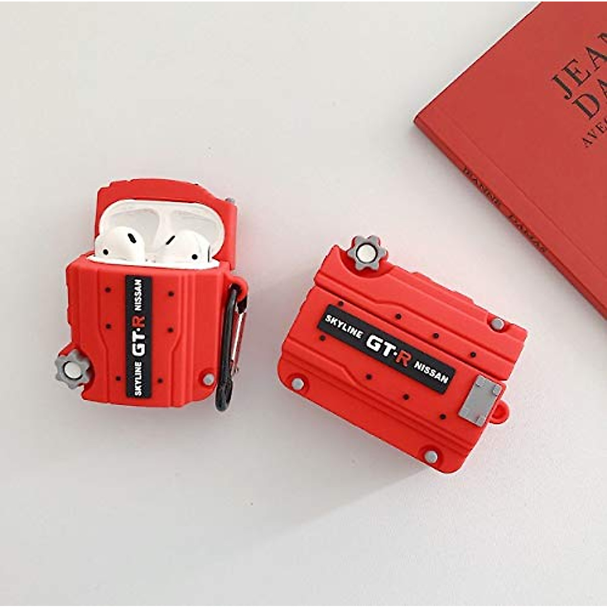 JDMTuning Skyline GTR RB26 Apple Airpods Pro Engine Silicone Case Cover for Protection Fits Airpod Pro Wireless Charging