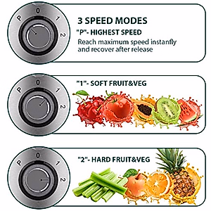 KOIOS Centrifugal Juicer Machines, Juice Extractor with Extra Large 3inch Feed Chute, 304 Stainless Steel Filter, High Juice Yield for Fruits and Vegetables, Easy to Clean, 100% BPA-Free, 1200W Powerful, Dishwasher Safe, Included Brush