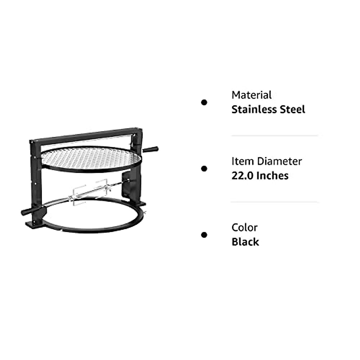 only fire Santa-maria Style Grill Rotisserie System Adjustable Cooking ...