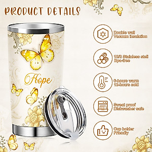 Inbagi Christian Gifts for Women 20 oz Butterfly Stainless Steel Tumblers Religious Birthday Mothers Day Gifts for Mom Sister Grandma Women Employee Coworker appreaction Gifts(4 Pieces)