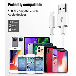 Souina iPhone Charger,[MFi Certified] Lightning Cable Original 3Pack 10ft USB Power Fast Charging Data Sync Transfer Cord Compatible with iPhone14 13 12 11 Max/X/8/7/Plus/6S/6