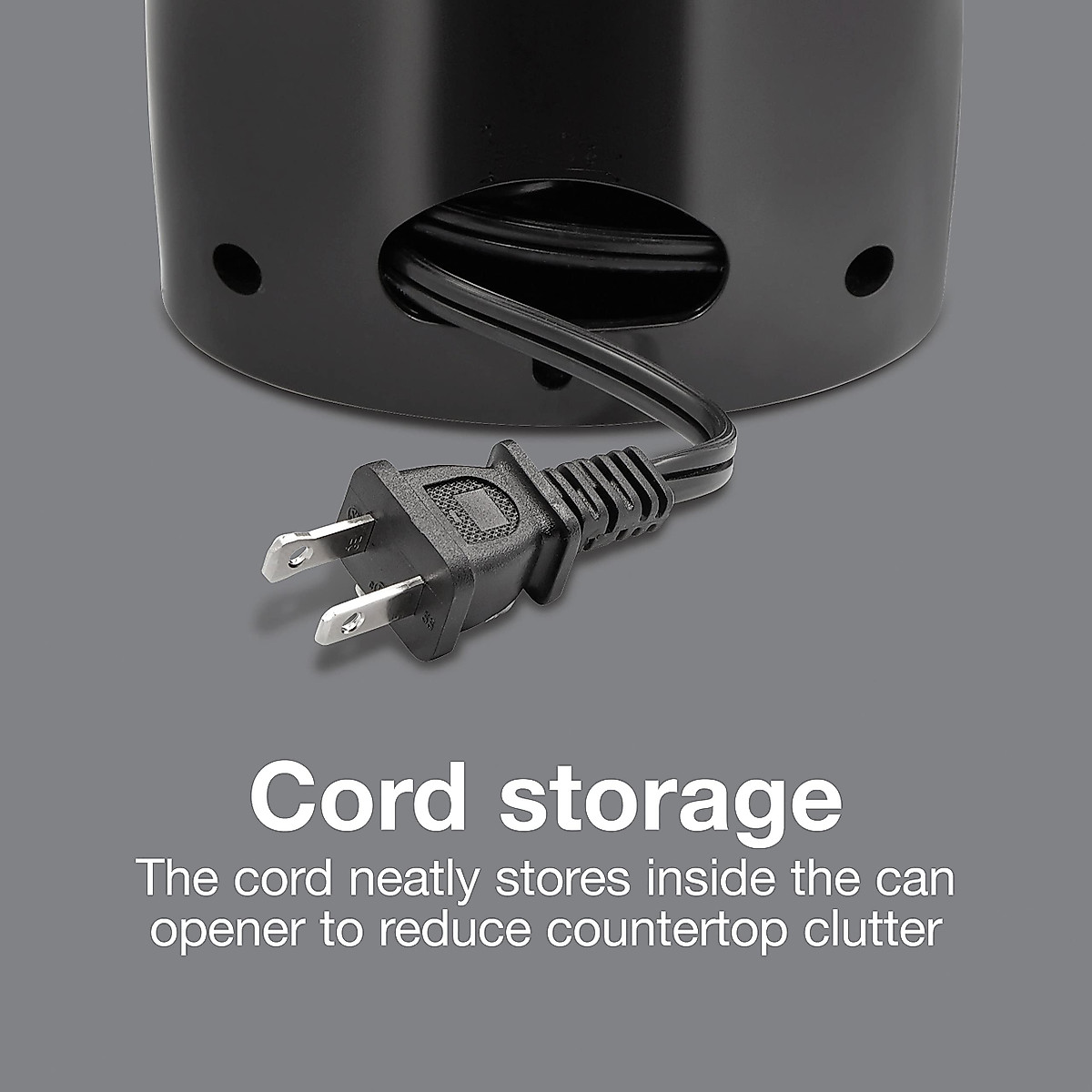 SureCutTM Extra-Tall Can Opener Black Medium