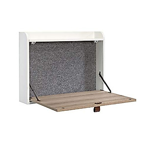 Sauder Anda Norr Wall Desk, White Finish