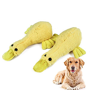 SLAGMALE Pet Duck Dog Toys, Squeaky Dog Toy,Plush Puppy Dog Chew Toy for Large Small Medium Dogs -9.45"