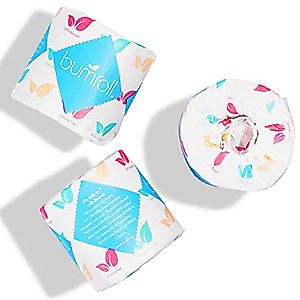 Bumroll Made in USA, 24 Premium Earth Friendly Recycled Toilet Paper Rolls - Soft, Absorbent & Eco-Friendly Bathrooms Tissue Rolls for Home & Office - Septic Safe & RV-Friendly - Bulk Toilet Paper