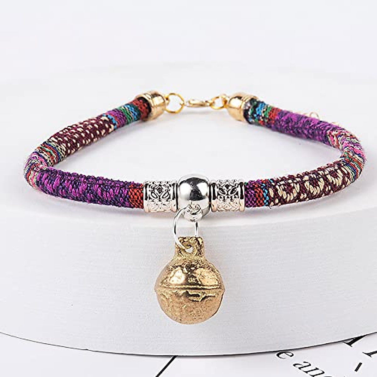 Dog Cat Collar with BellAdjustable Basic Dog Collar for Small Medium Dogs, Cats and Puppy with Buckle