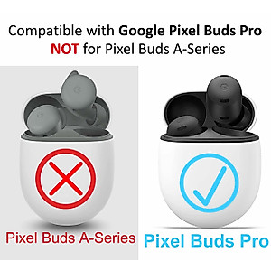 A-Focus 3 Pairs Compatible with Pixel Buds Pro Ear Tips Eartips, L/M/S Silicone Earbuds Fit in Case Gel Cover Accessories Compatible with Pixel Buds Pro Black L/M/S