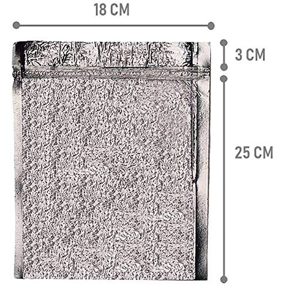 Insulated Easy Zip Lock Resealable Aluminum Sandwich Bag - Reusable Thermal Lunch Snack Bento Picnic Hot & Cold Pouch (10, Small - 6 x 10 Inch)