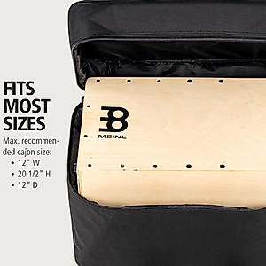 Meinl Percussion Gig Cajon Box Drum Bag — Standard Size — Heavy Duty Nylon Exterior and Carrying Grip, 2-Year Warranty (MSTCJB)