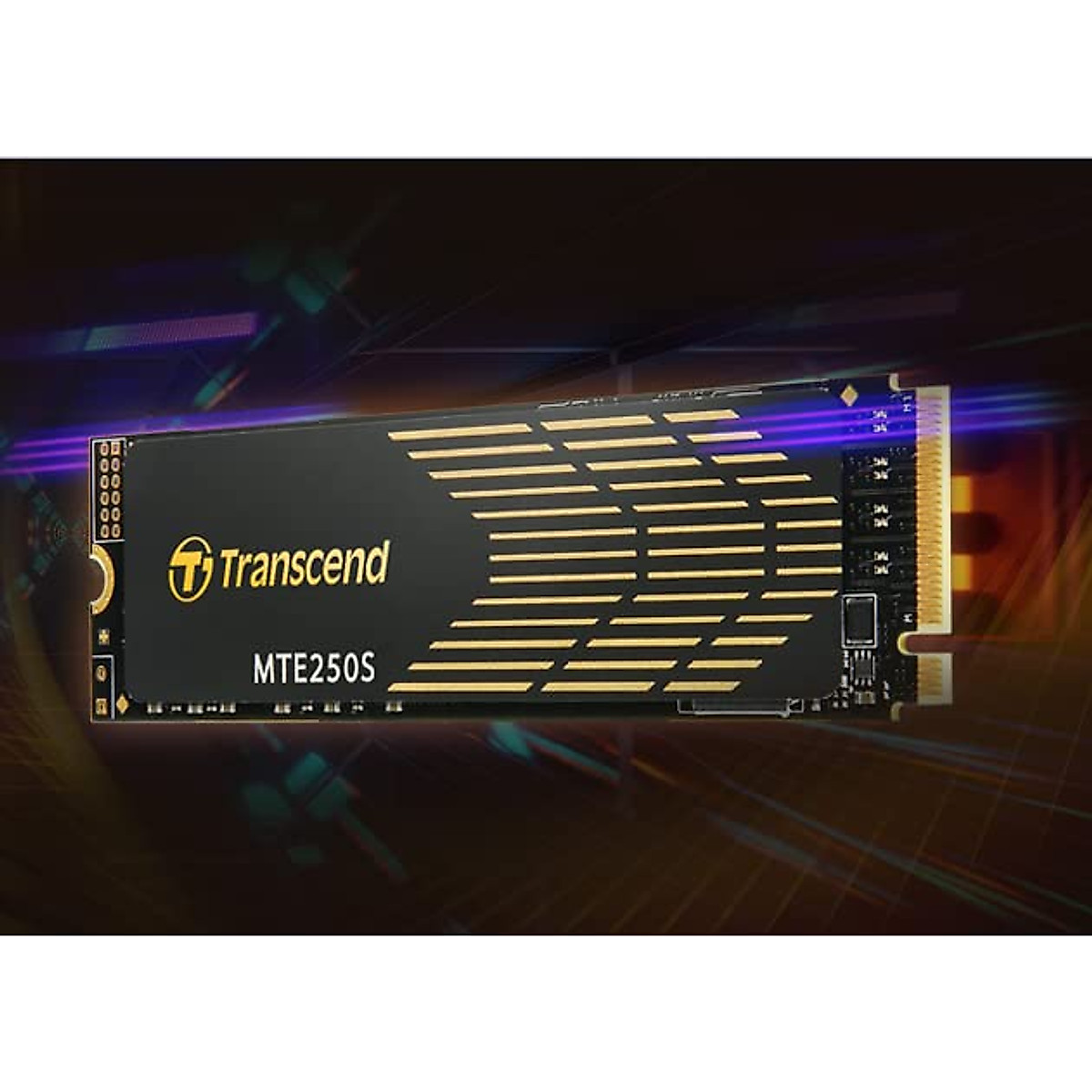 Transcend 1TB MTE250S NVMe Internal Gaming SSD Solid State Drive - Gen4 PCIe, M.2 2280 with Graphene Heatsink, Compatible with PS5, Up to 7,200MB/s - TS1TMTE250S