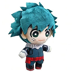 MHA Anime Plushie Cute Plushie Hero Cosplay Plushies Plush Toy Stuffed Keychain Doll, 5.9" Green