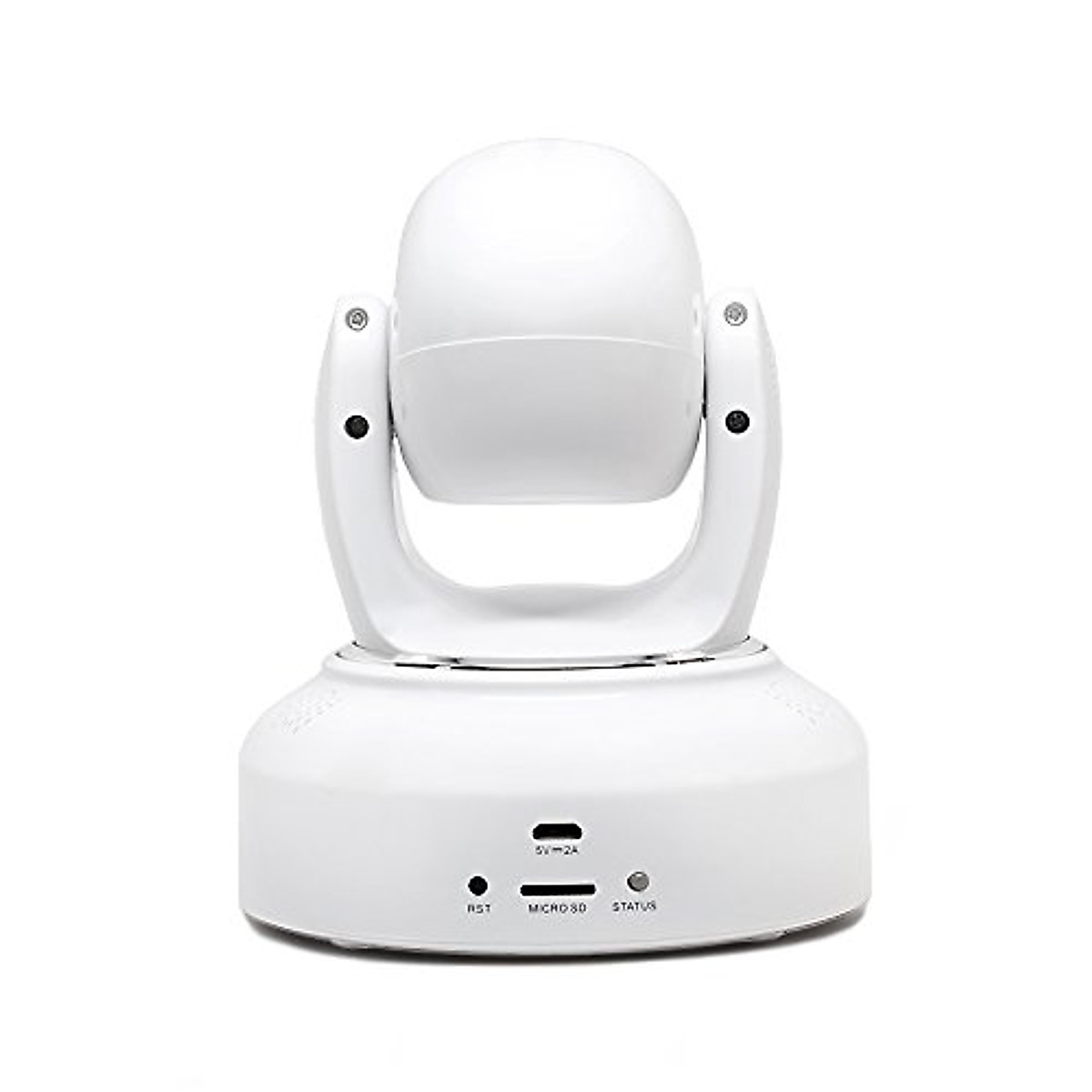 iFamCare Helmet: 1080P Full HD Wi-Fi Smart Digital Home Video Monitor for iPhone & Android with Air Sensor, Night Vision, Built-in Laser, White