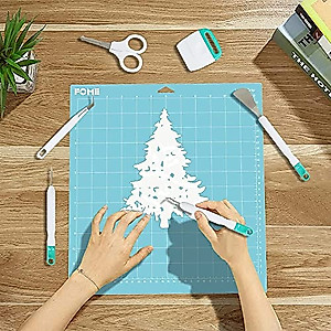 Cutting Mat for Cricuts, FOME 4PCS Standard Adhesive Grip Cutting Mat 12x12 inch Standard Adhesive Sticky Quilting Replacement Cut Mats for Cricuts Maker 3/Maker/Explore 3/Air 2/Air/One