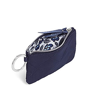 Vera Bradley Women's Performance Twill Zip ID Case Wallet, Classic Navy, One Size