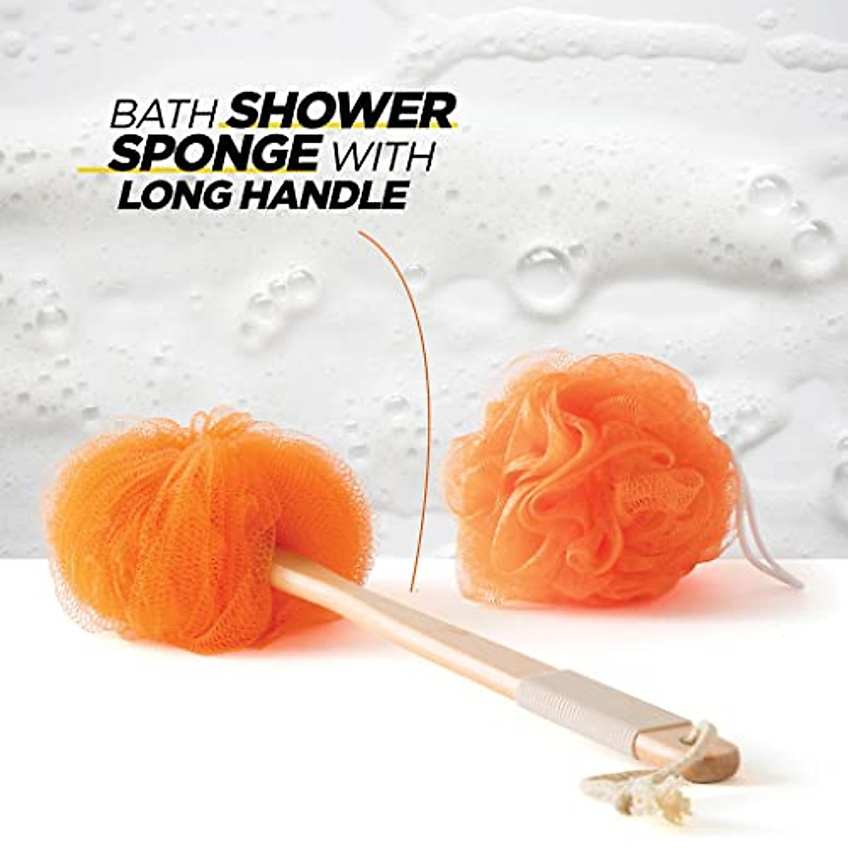 Shower Chair Set of 5 Includes Suction Grab Bar & Suction Cup Shower Head Holder & Back Scrubber & Additional Sponge Tool Free Shower Chair with 8 Adjustable Heights Portable Bath Chair for Elderly