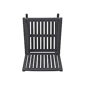 Great Deal Furniture Penny Outdoor Acacia Wood Rocking Chairs (Set of 2), Dark Gray