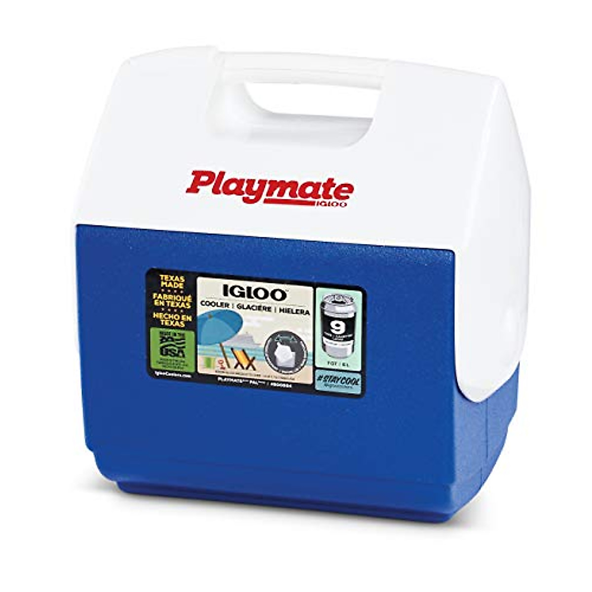 Igloo Playmate Pal Cooler, Blue/White , 7 Qt