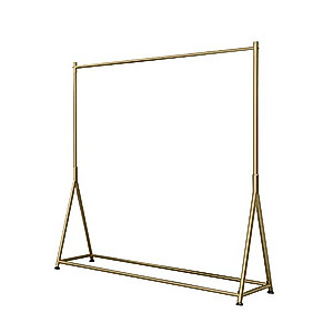 Iron Floorstanding Garment Rail,Simple Modern Clothes Rail,Fashion Durable/Golden / 150×170×40cm