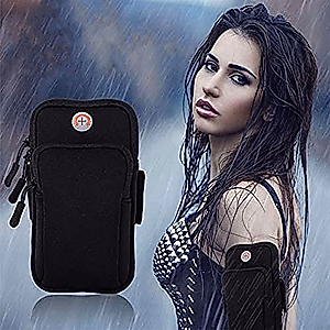 MOVOYEE 2Pack Phone Armband for Running,Cell Phone Holder Arm Band Case for iPhone 13 12 11 Pro Max Xs Max Xr X 8 7 6S 6 Plus SE/Galaxy S21 S20 Note 10,Waterproof iPhone Armband,Black Arm Band Sleeve