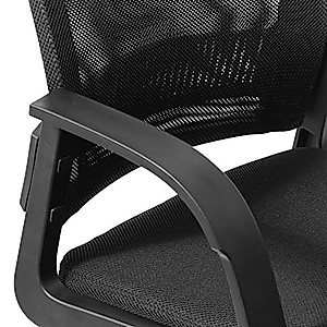 Leick Black Mesh Back Office Chair