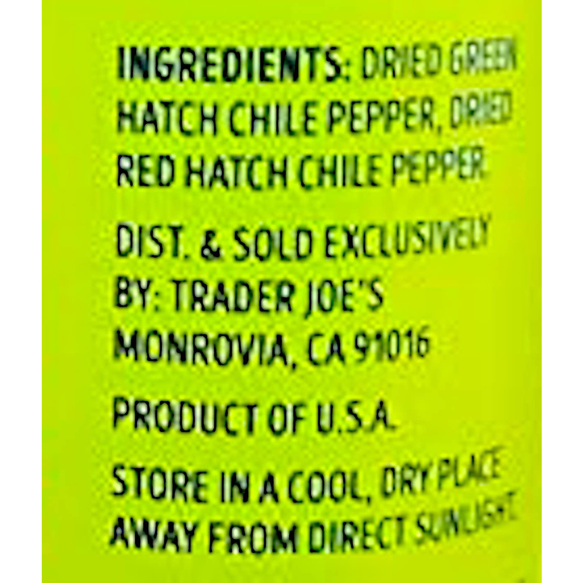 Trader Joe’s Green & Red HATCH Chile Flakes 1.9oz 54g (Two Bottles)