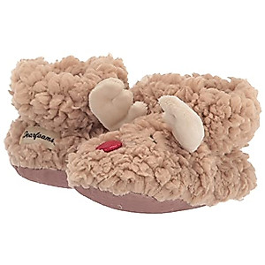 Dearfoams Matching Family Holiday Christmas Reindeer & Turkey Scuff Slipper, Baby Reindeer, US 0-3 Unisex Infant