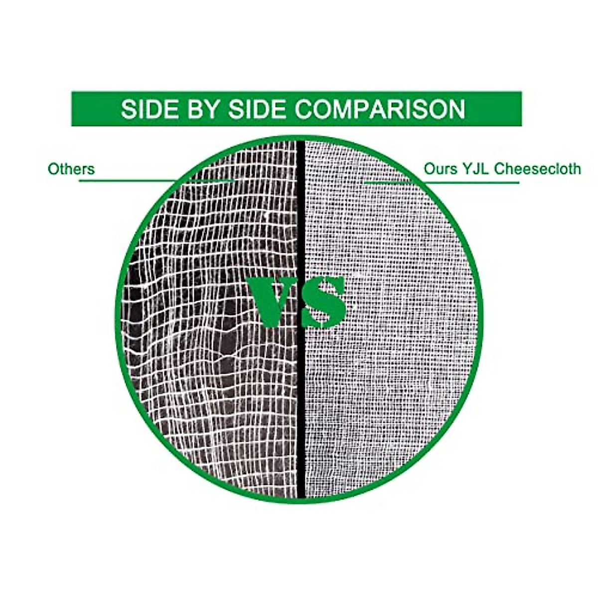 YJL Cheesecloth for Straining, 54 Sq Feet, 100% Cotton Grade 90 Unbleached Cheesecloth, Fine Cheesecloth | 6 Yards Cheese cloths for Cooking | Straining | Canning | Steaming and Reusable Cheesecloth