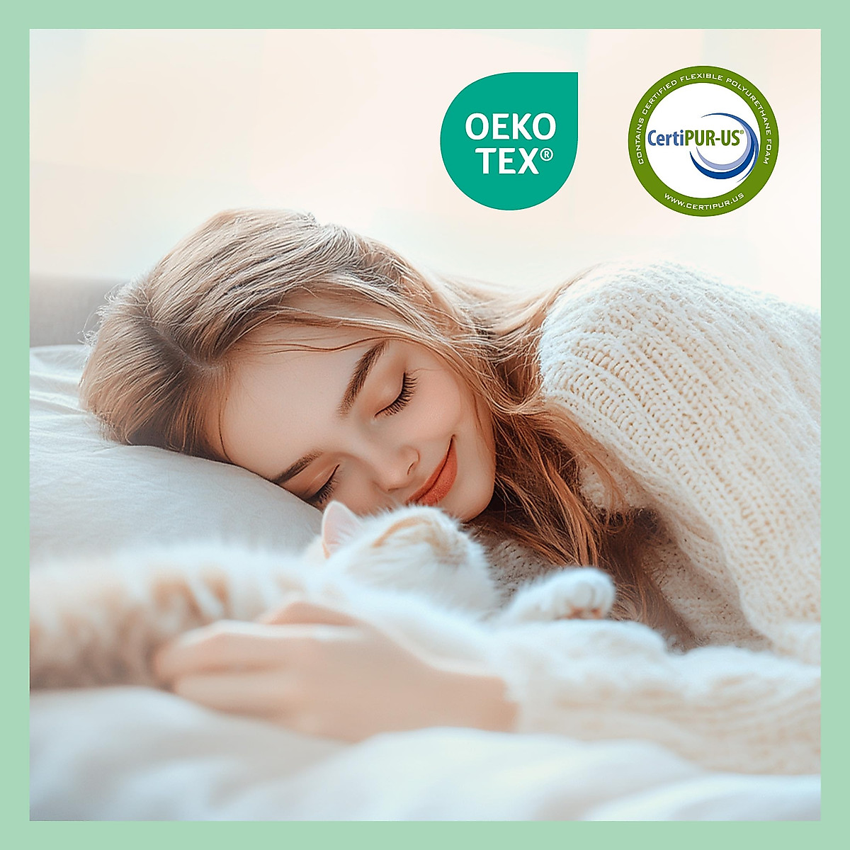 Wamnexti 8in Gel Memory Foam Mattress for Queen Size Bed, Medium Firm, Breathable Removable Cover