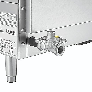 Kratos 29Y-008 36" Commercial Restaurant Gas Countertop Griddle, Thermostatic Controls, 3 Burners, 90,000 BTU Output