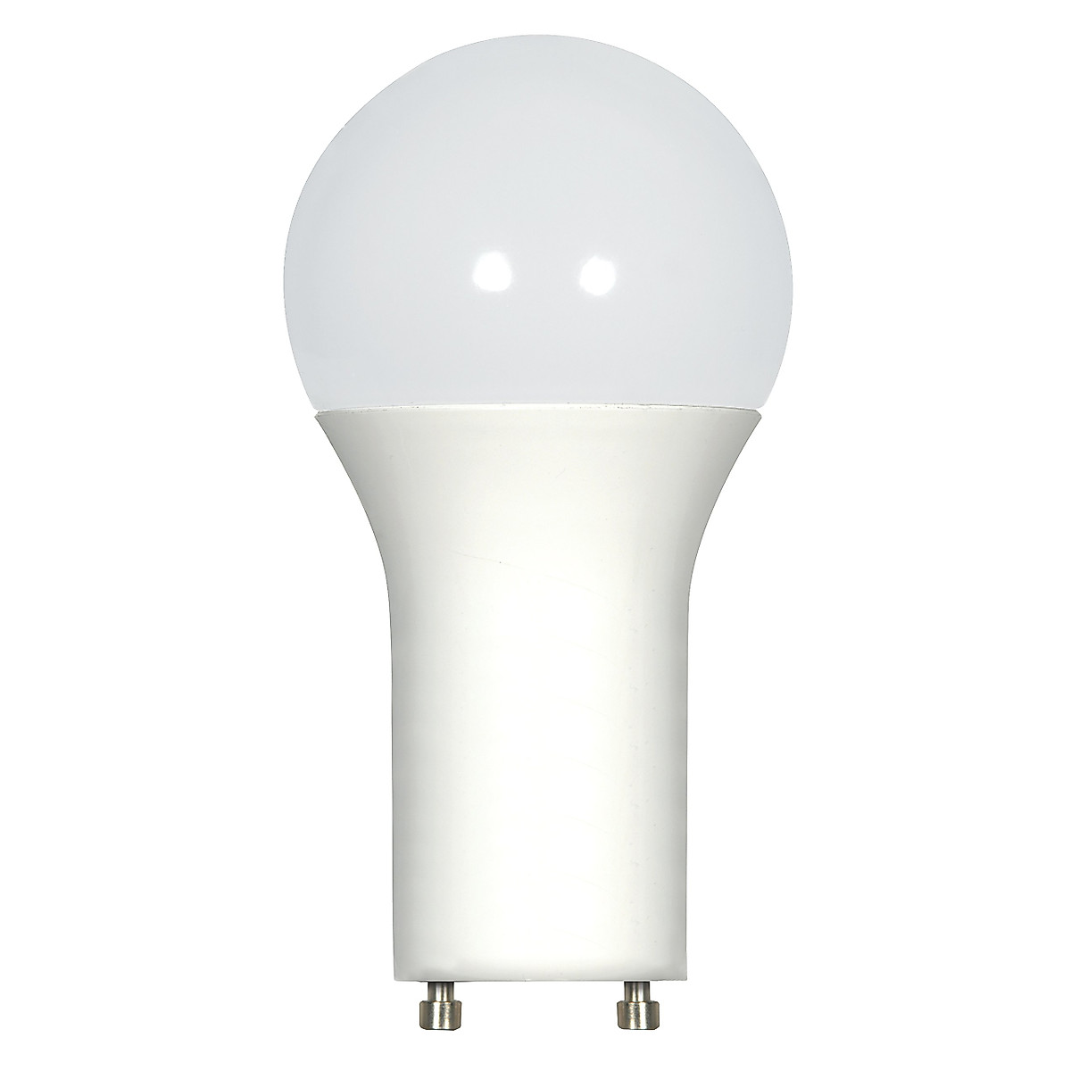 Satco S29840 Dimmable LED A19 Light Bulb, GU24 Base, 9.8W/120V 60W-Equivalent, 2700K/800 Lumens, Frosted White