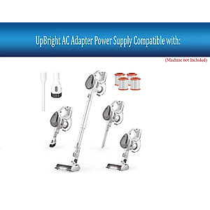 UpBright 36V AC/DC Adapter Compatible with TMA T150 T-150 T151 T-151 29.6V 2200mAh Li-ion Battery 6 in 1 Cordless Stick Vacuum Cleaner Deep Clean S015A3600500U 36VDC 0.5A Power Supply Cord Charger PSU