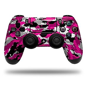 WraptorSkinz Skin Compatible with Sony PS4 Dualshock Controller PlayStation 4 Original Slim and Pro WraptorCamo Digital Camo Hot Pink (Controller NOT Included)