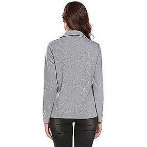 Zeagoo Women Long Sleeve Blazer Open Front Cardigan Jacket Work Office Suit Outwear Grey S