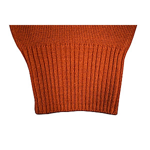 STACY ADAMS Men's Sweater, Vertical Neo Chain Front Design (4XL, PERSIMMON)