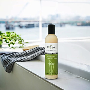 MGA Vegan Hair Conditioner - Organic Formula with Tea Tree for Healthy Hair | Hair Care Product with Natural Herbal Scent | Parabens Silicone & Sulfate Free Conditioner | Unisex | 8.8 Fluid Oz