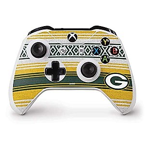 Skinit Decal Gaming Skin Compatible with Xbox One S Controller - Officially Licensed NFL Green Bay Packers Trailblazer Design