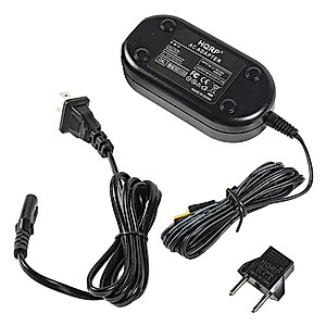 HQRP AC Adapter Charger Compatible with JVC AP-V30 AP-V30U GZ-HM300 GZ-MS230 GZ-MS230US GZ-MS230AUS GZ-MS230AU GZ-MS230BUS GZ-MS230RUS GZ-MS230U GZ-MS215 GZ-MS215BE Everio Camcorder