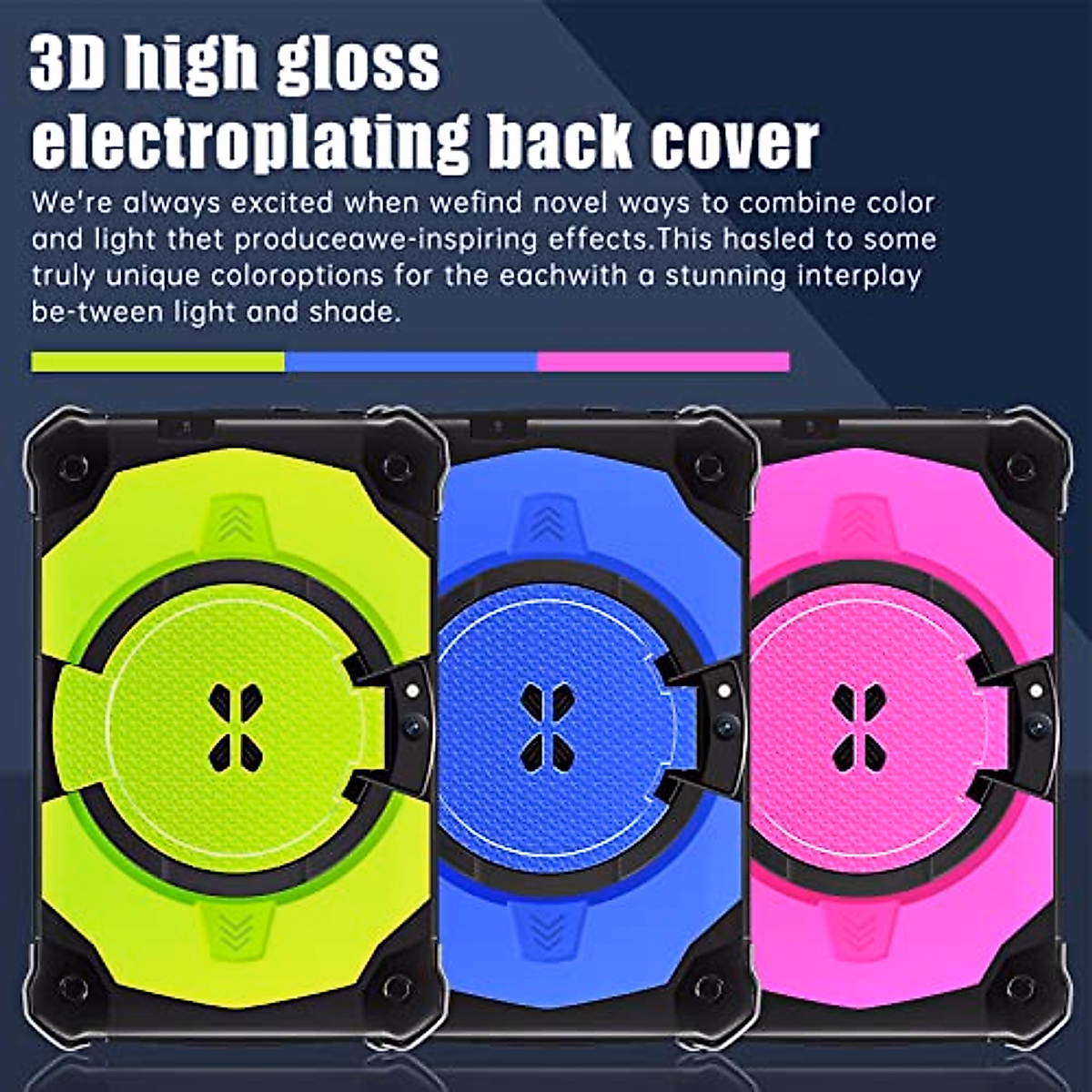 lennis 7in Tablet, 1960x1080 Kids Tablet Front 5MP Rear 8MP 5000mAh Rechargeable for Study (Pink)