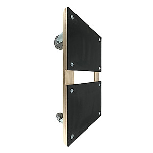 Generic Commercial Four Wheel Dolly Cart 19 in x 32 in 1,200 lbs. Capacity, Black, Brown, 1SFDV2