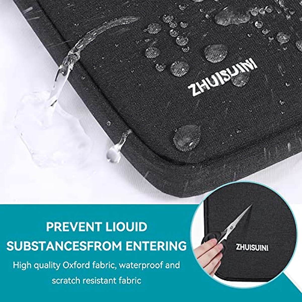 ZHUISUINI Laptop Case Sleeve 14 15 15.6 Inch Compatible with MacBook Air 15 inch M2 A2941 2023,for Most 15.6 Inch Hp Dell Acer Chromebook,Black