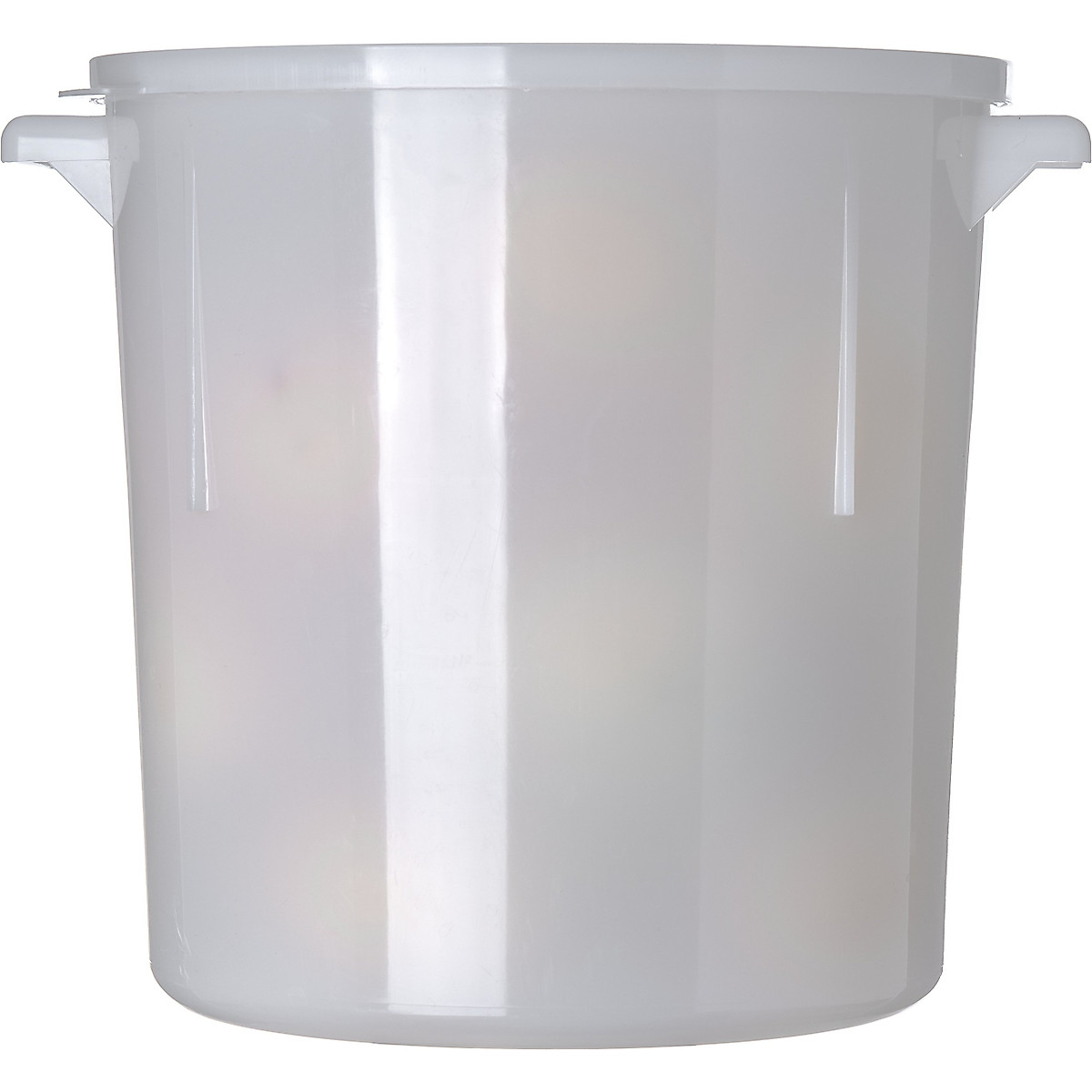 Carlisle FoodService Products Bain Marie Round Food Storage Container for Kitchens, Restaurants, Catering, Plastic, 6 Quarts, White, (Pack of 12)