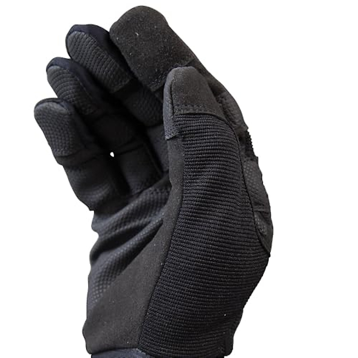 Klein Tools 40233 Wire Pulling Gloves, Extra Grip Work Gloves with Thumb Reinforcements and Grip Patches on Palm and Fingertips, Large