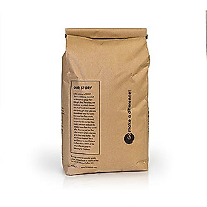 Fair Trade Organic Certified Peruvian Ground 5 lb. Fresh Roasted Specialty Coffee Medium Roast, 100% Arabica Coffee, 80 ounces, 5 pounds, Bulk Coffee