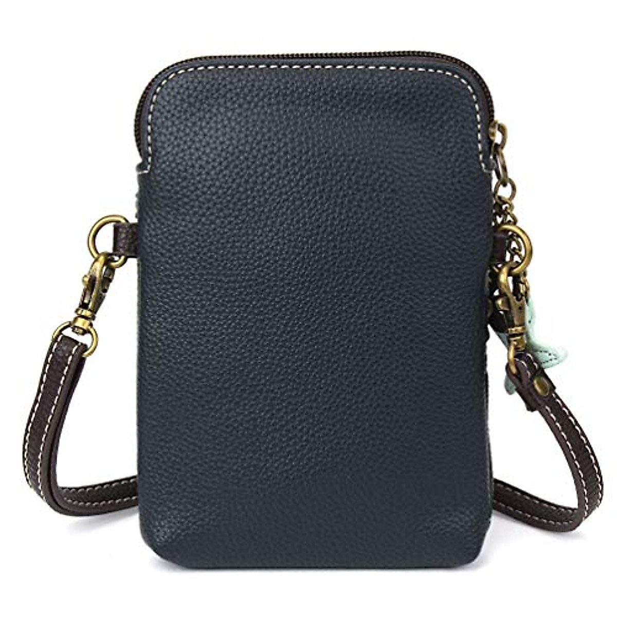 Chala Group Handbags Turtles Cellphone Crossbody Purse, Navy/Teal