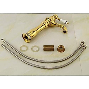 Kitchen Taps Basin Taps Gold Plating Copper Mixer Taps One-Hand Bath