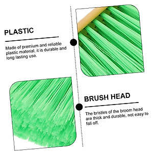 Hemoton 2pcs Broom Head Indoor Broom Floor Broom Floor Sweeper Head Garden Broom Head Plastic Broom Head Red Broom Parts Cleaning Broom Head Broom Accessories Hardened Small Broom