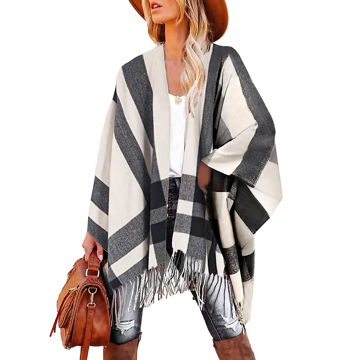 Breezy Lane Shawl Wraps for Women Ponchos Ruana Wraps Cardigan Holiday Gifts for Women
