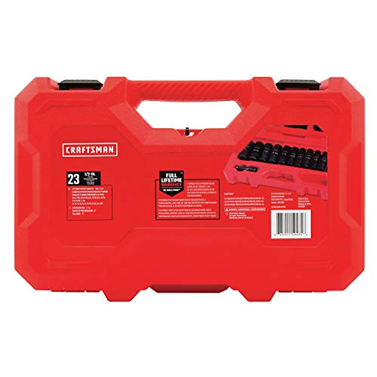 CRAFTSMAN Deep Impact Socket Set, SAE, 1/2-Inch, 23 Pieces (CMMT16970)