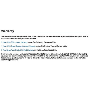 OWC 1TB SSD Upgrade Bundle for 2011 iMacs, Mercury Electra 1.0TB 6G SSD, AdaptaDrive 2.5" to 3.5" Drive Converter Bracket, in-line Digital Thermal Sensor Cable, Installation Tools, OWCKITIM11HE1TB